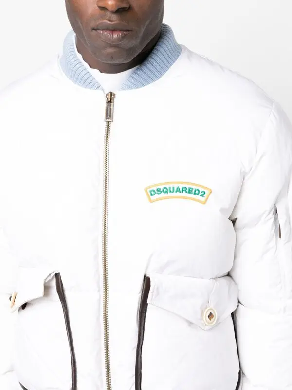 Dsquared2 Logo-print Puffer Bomber Jacket