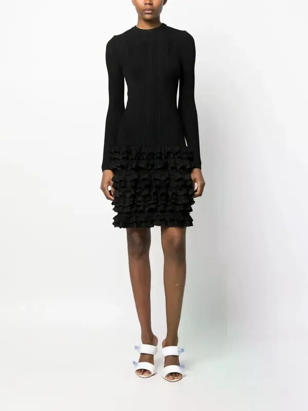 Moschino Long-sleeve Drop-waist Dress