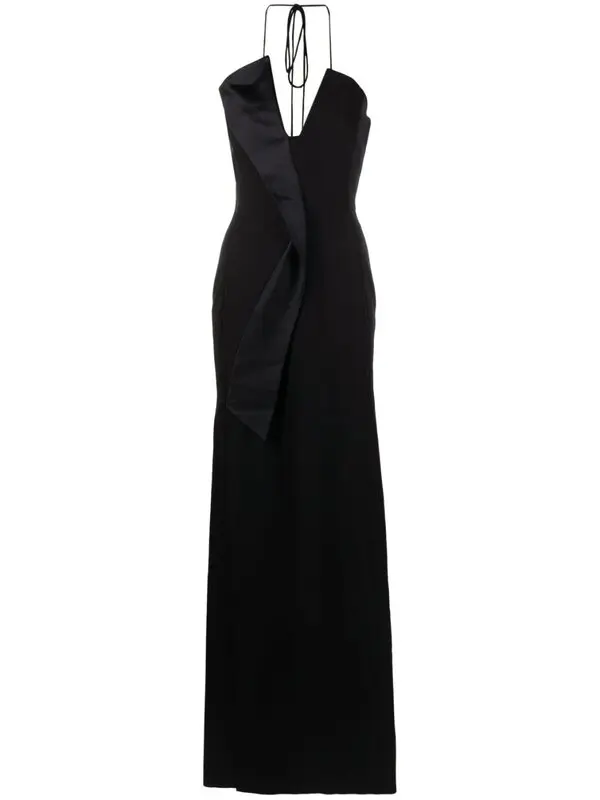 GENNY V-neck Long Dress