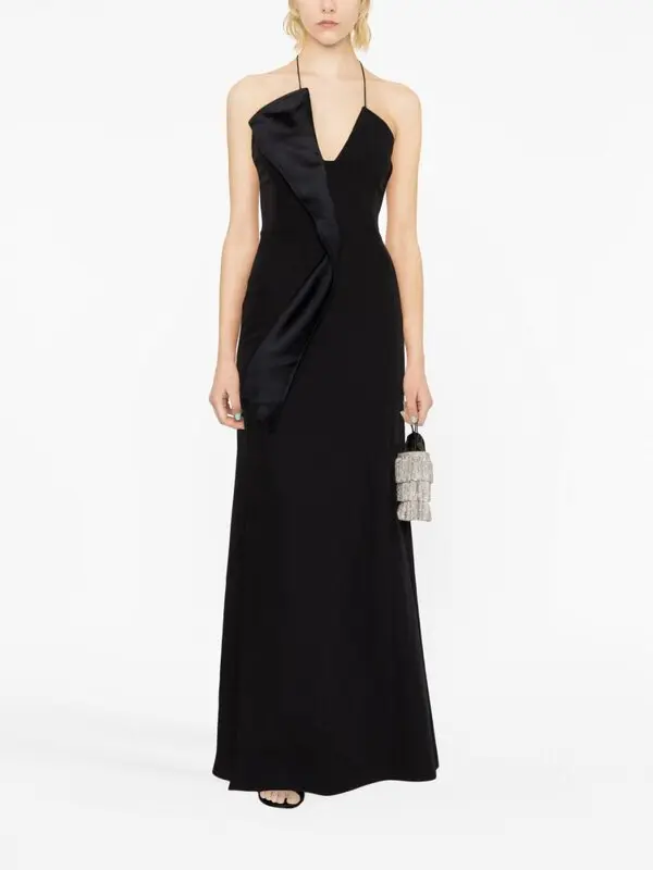 GENNY V-neck Long Dress