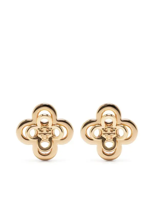Tory Burch Kira Clover Stacked Stud Earrings - Gold