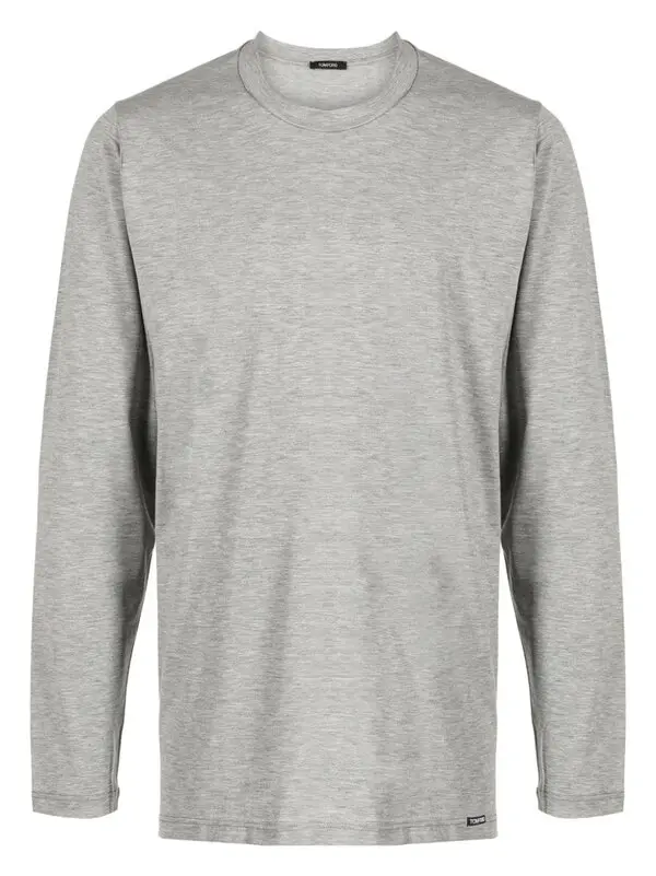 TOM FORD Crew-neck Long-sleeve T-shirt - Grey