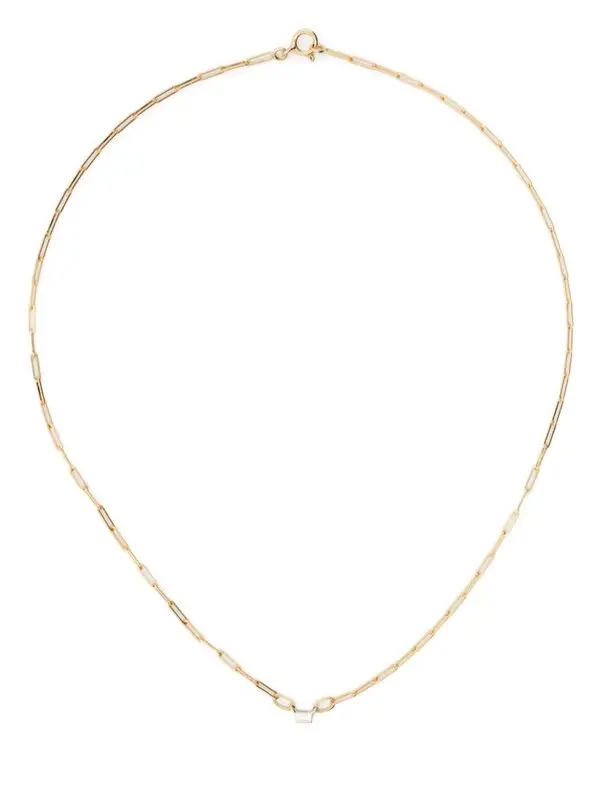 Yvonne Léon 18kt Yellow Solitaire Diamond Necklace - Gold
