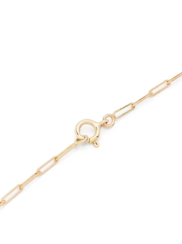 Yvonne Léon 18kt Yellow Solitaire Diamond Necklace
