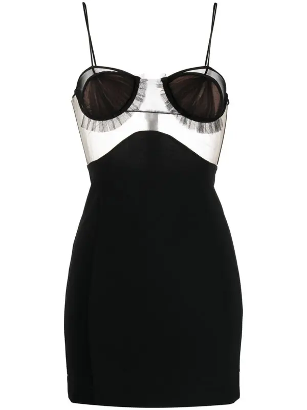 NENSI DOJAKA Panelled Bustier Mini Dress