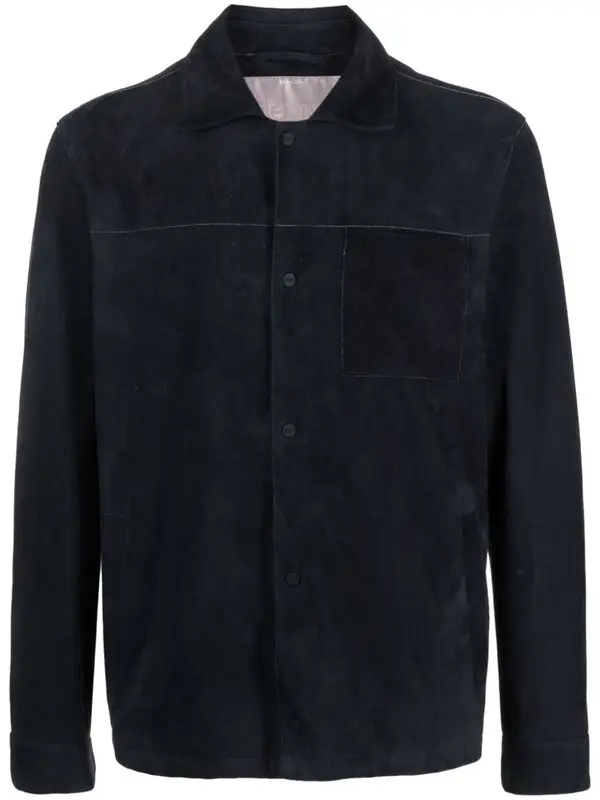 Herno Goat Suede Shirt Jacket