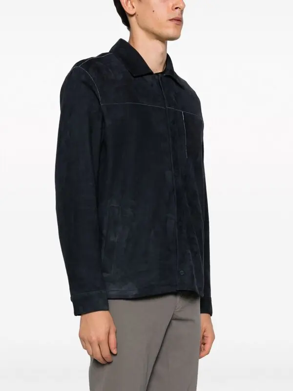 Herno Goat Suede Shirt Jacket