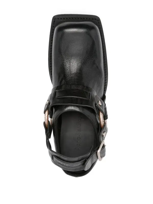 Acne Studios 40mm Square-toe Leather Mules