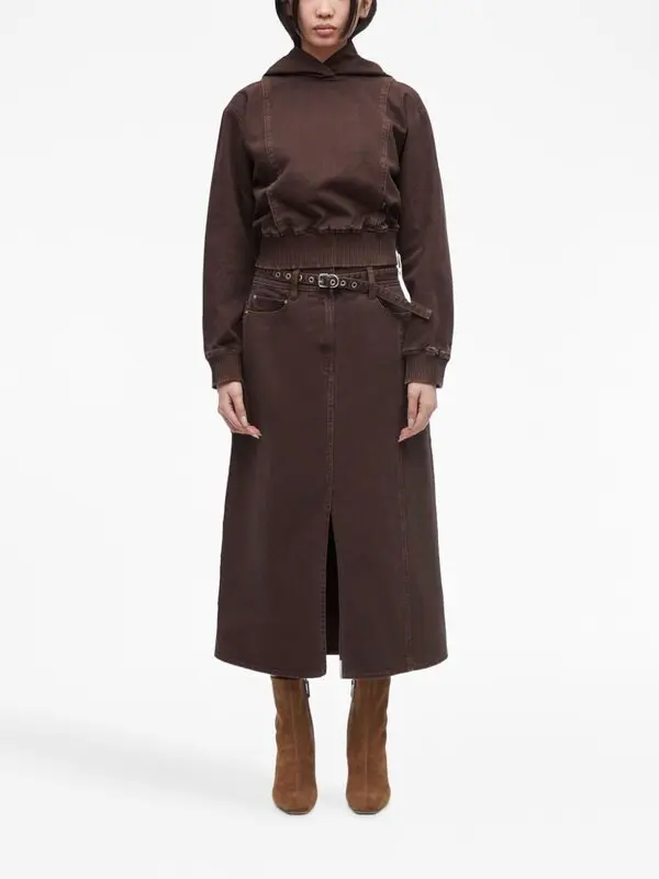 3.1 Phillip Lim Panelled Denim Hoodie
