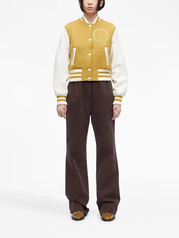 3.1 Phillip Lim Logo-patch Knitted Bomber Jacket