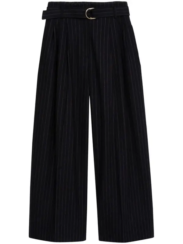 3.1 Phillip Lim Flannel Striped Wide-leg Trousers