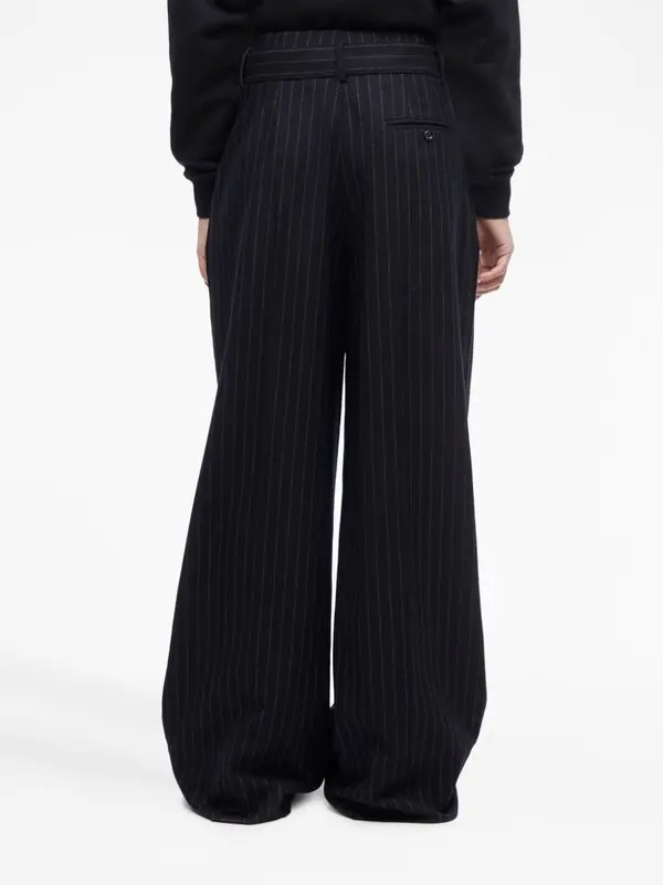 3.1 Phillip Lim Flannel Striped Wide-leg Trousers