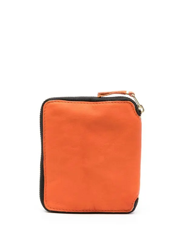 Comme Des Garçons Rectangle-shape Leather Wallet - Orange