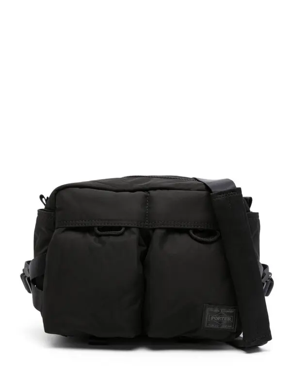 PORTER-YOSHIDA & CO Senses Two-pocket Messenger Bag - Black