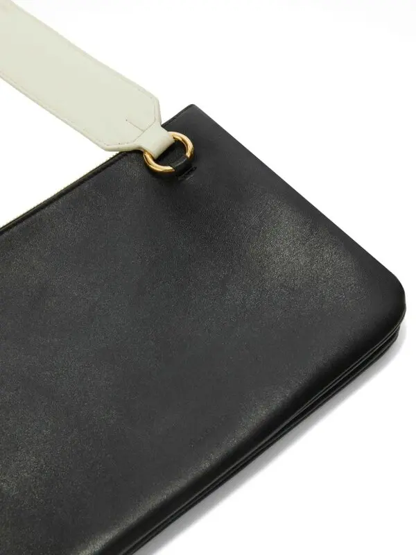 JIL SANDER Logo-strap Leather Crossbody Bag - Black