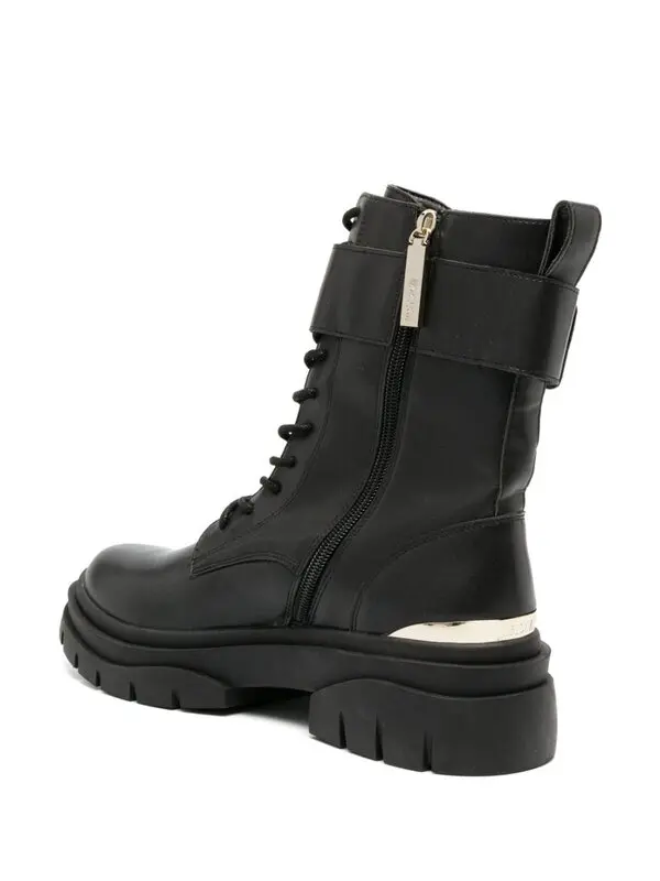 Just Cavalli Logo-plaque Leather Boots