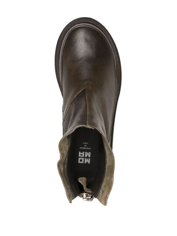 Moma Faded Leather Ankle Boots