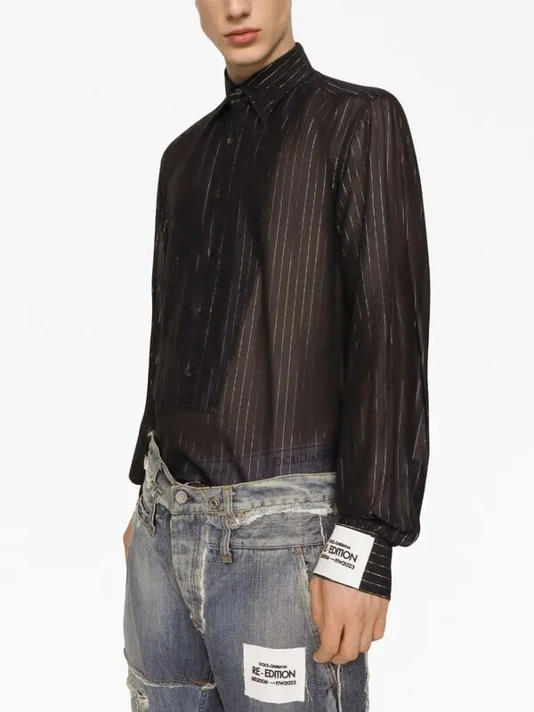 Dolce & Gabbana Striped Long-sleeved Shirt