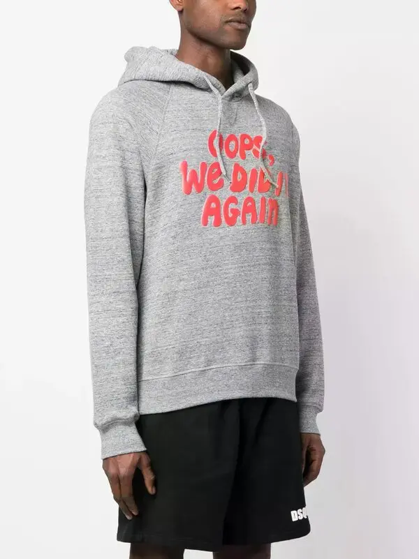 Dsquared2 Slogan-print Cotton Hoodie