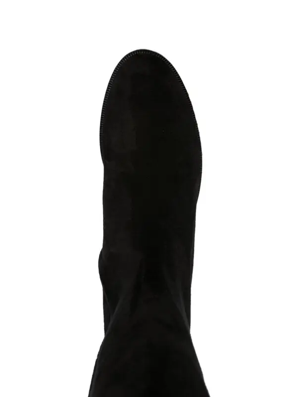 MAISON SKORPIOS Stefania Suede Boots - Black
