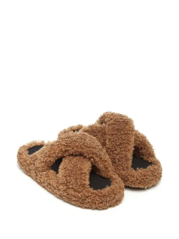 Apparis Biba Faux-fur Crossover Slippers