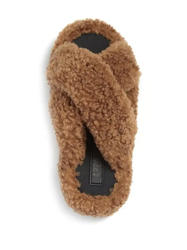 Apparis Biba Faux-fur Crossover Slippers