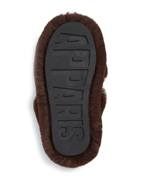 Apparis Biba Faux-fur Crossover Slippers