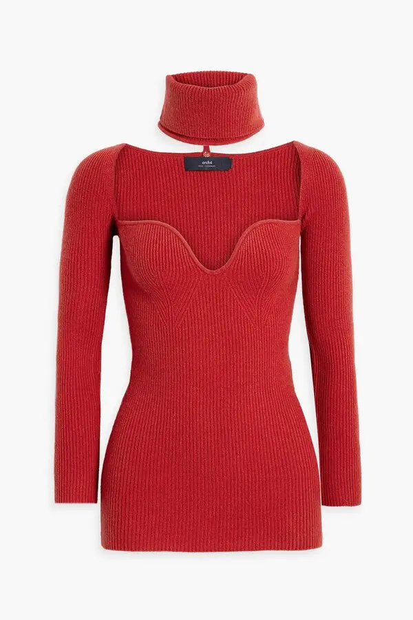 Arch4 Amandine Convertible Cashmere Sweater - Red