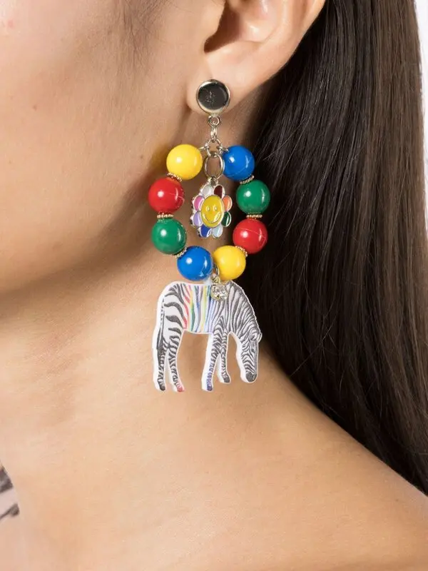 AMIR SLAMA Zebra Pendant Earrings