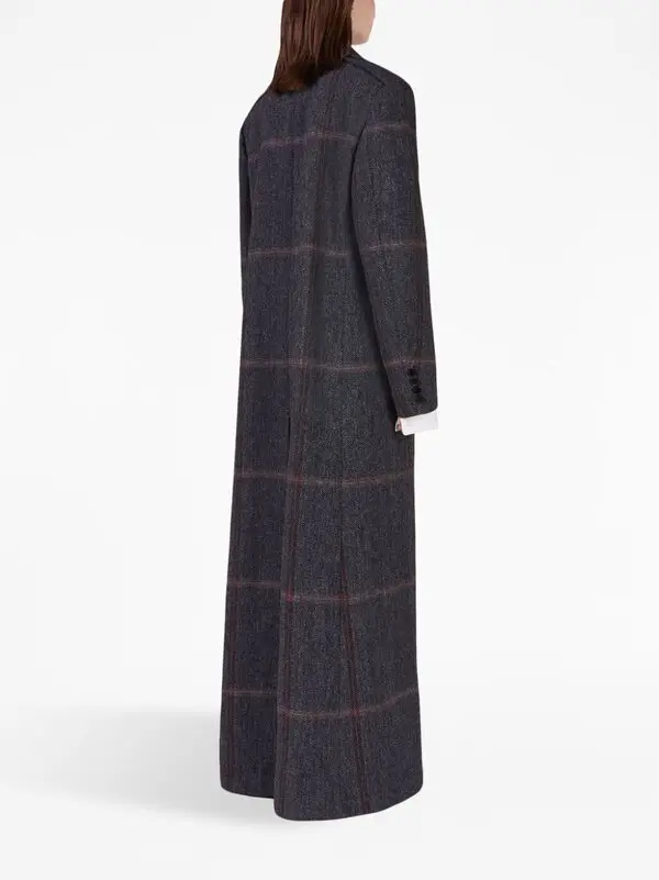 Stella McCartney Checked Wool Maxi Coat