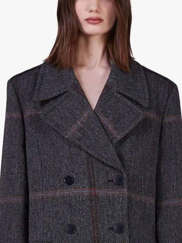 Stella McCartney Checked Wool Maxi Coat