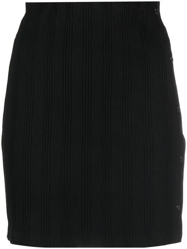 Calvin Klein Logo Patch Cotton Skirt