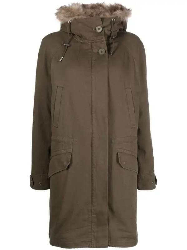 YVES SALOMON Shearling-trim Hooded Parka