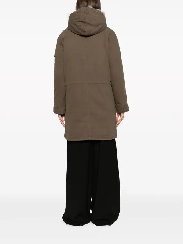 YVES SALOMON Shearling-trim Hooded Parka