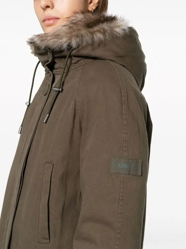 YVES SALOMON Shearling-trim Hooded Parka