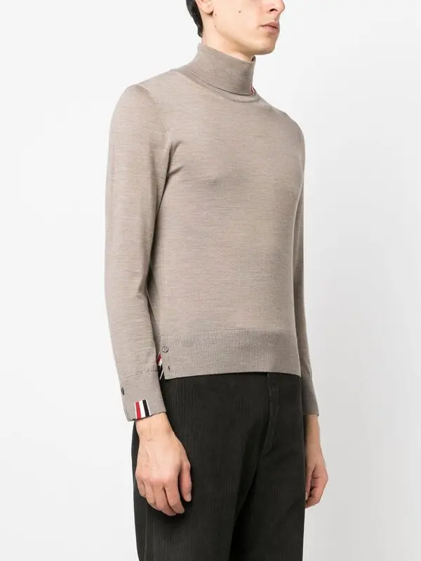 Thom Browne Fine Knit Roll-neck Jumper