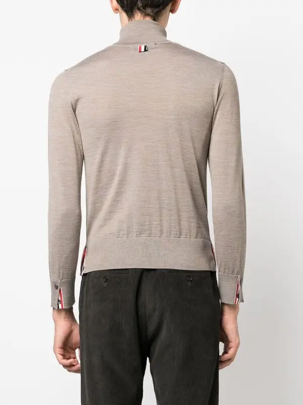 Thom Browne Fine Knit Roll-neck Jumper