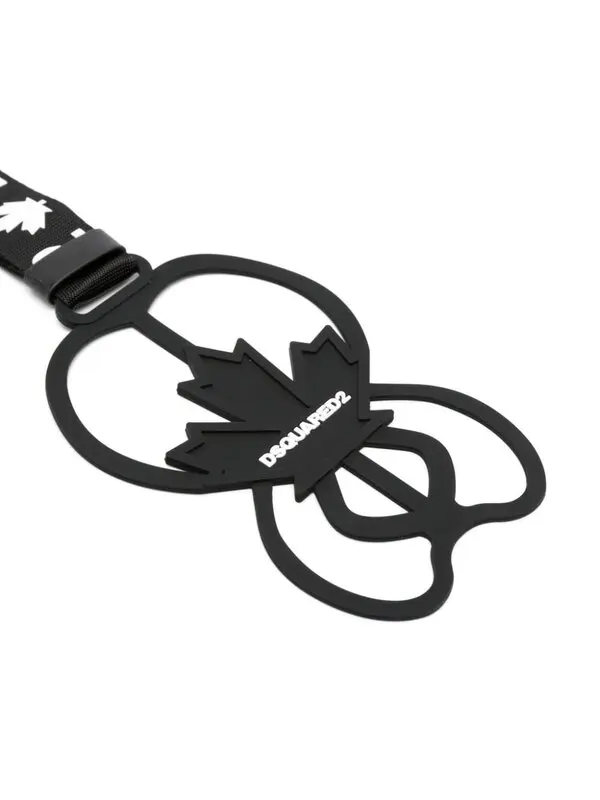 Dsquared2 Maple Leaf-plaque Logo-print Lanyard