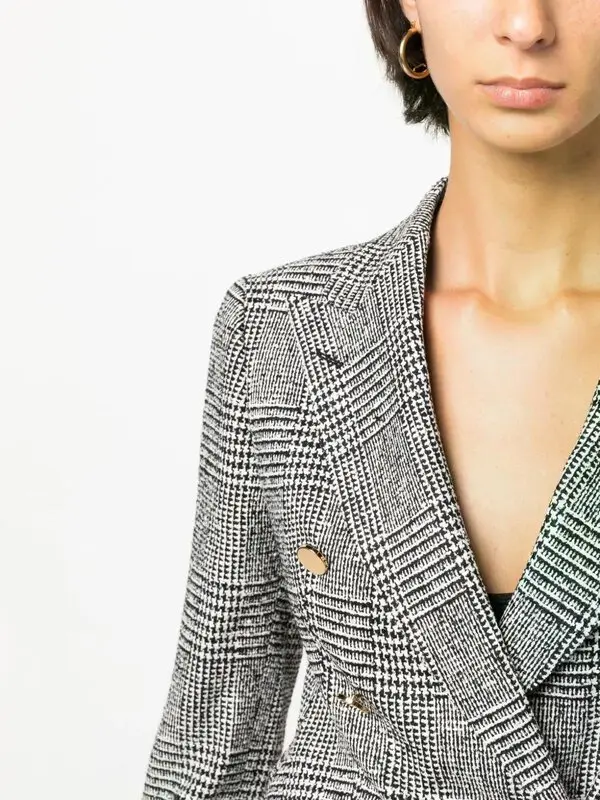 Tagliatore Check-print Double-breasted Blazer