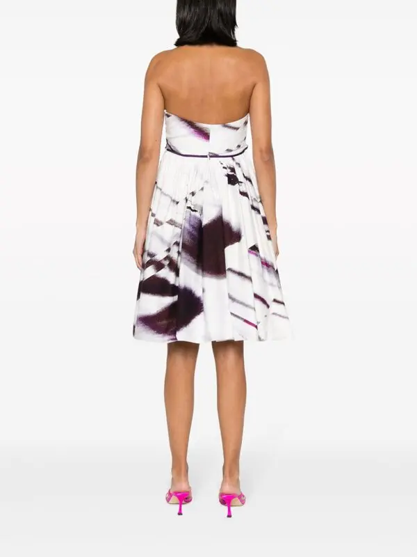 GEMY MAALOUF Off-shoulder Flared Midi Dress - Purple