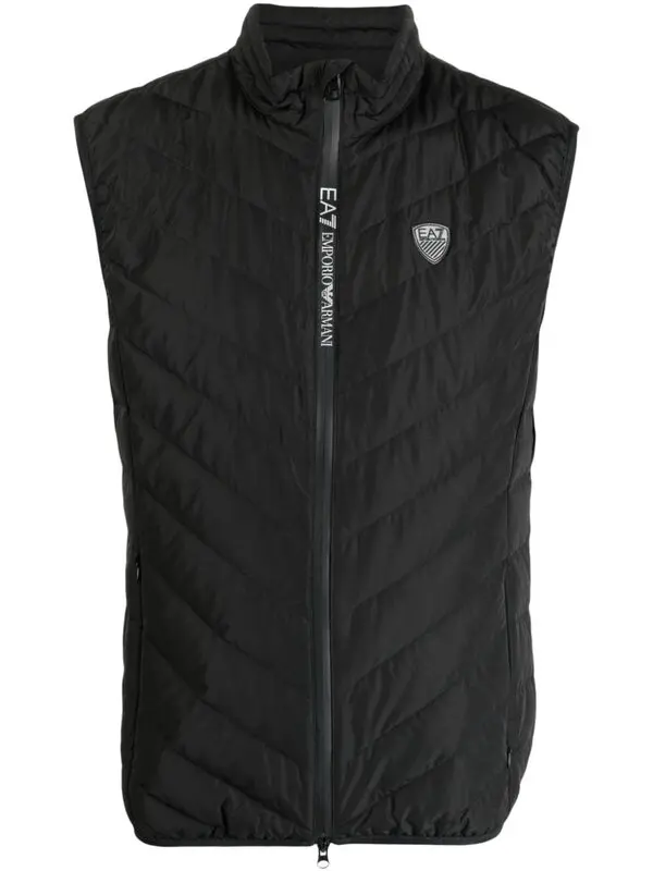 EA7 Logo-patch Padded Gilet