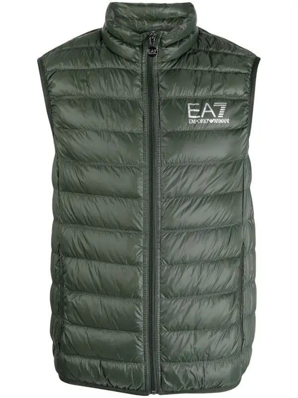 EA7 Padded Sleeveless Gilet - Green