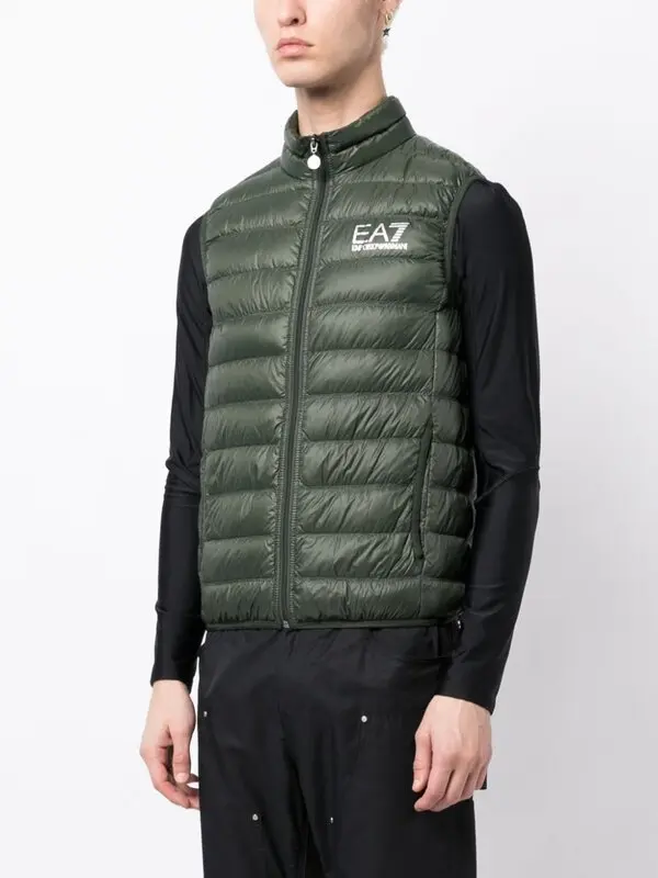 EA7 Padded Sleeveless Gilet - Green