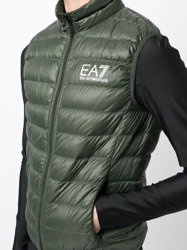 EA7 Padded Sleeveless Gilet - Green