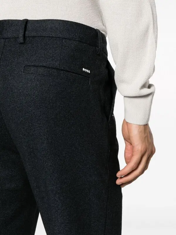 BOSS Logo Patch Tapered Trousers