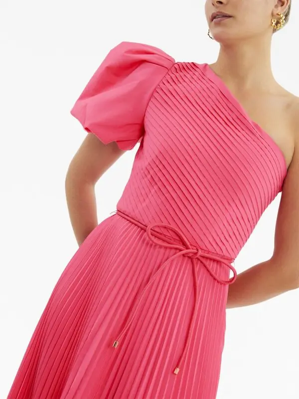 Rebecca Vallance One-shoulder Midi Dress