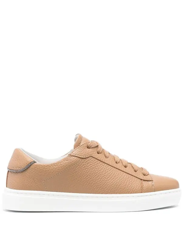 Fabiana Filippi Lace-up Leather Sneakers