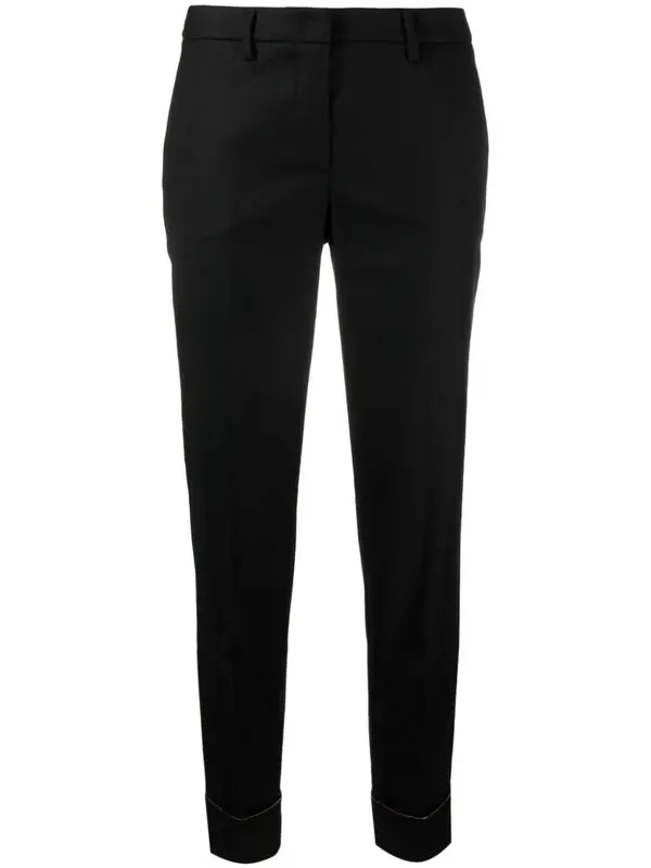 Fabiana Filippi Cropped Tailored Trousers - Black