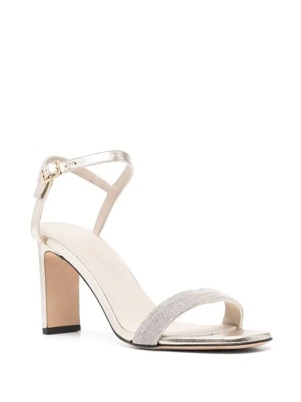 Fabiana Filippi 60mm Bead-embellished Leather Sandals