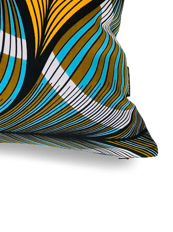 MUMUTANE Iki Intertwined Graphic-print Wool Cushion